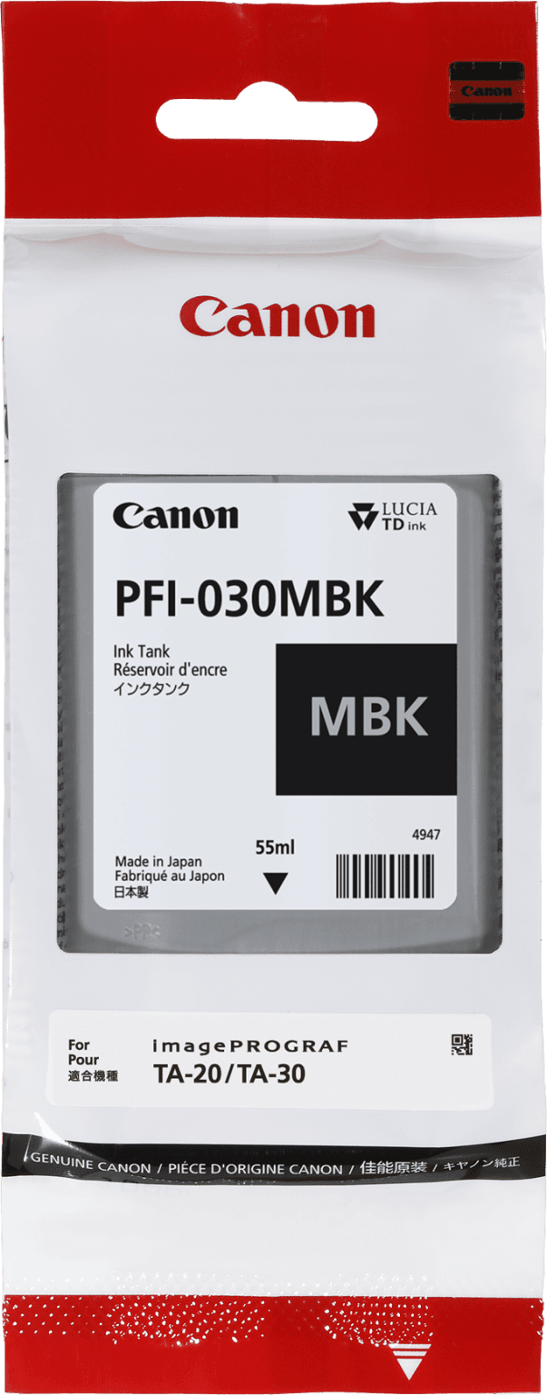 Canon PFI-030MBK Matte Black 55ml Ink Cartridge - 3488C001AA - dpsb